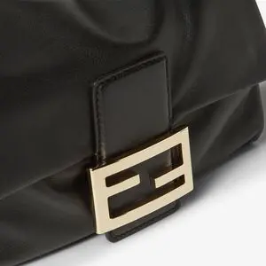 Fendi Baguette® Soft Mini Bag In Black Nappa Leather